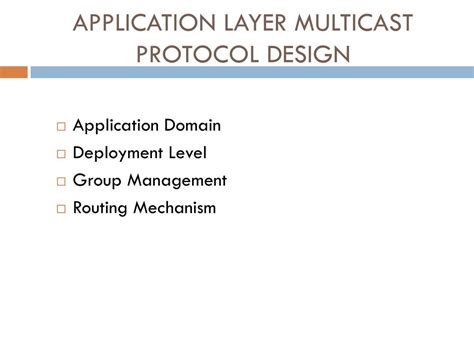 PPT APPLICATION LAYER MULTICASTING PowerPoint Presentation Free Download ID 2411802