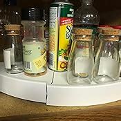 Amazon Com Rev A Shelf Inch White Polymer Full Circle Shelf Lazy Susan Upper