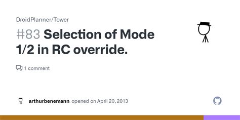 Selection Of Mode 12 In Rc Override · Issue 83 · Droidplannertower · Github