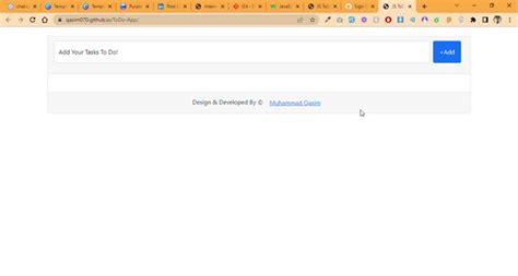 Qasim Ali On Linkedin Webdevelopment Coding Todoapp Htmlcssjs Smit