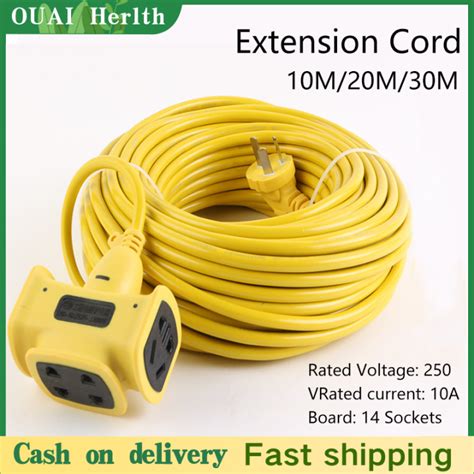 Extension Wire With Socket Heavy Extension Cord Socket With Cable Extra Long Plug In Strip