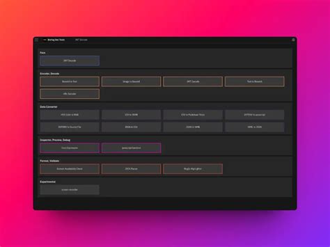 Home Boring Dev Tools