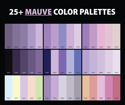 25 Best Mauve Color Palettes With Names And Hex Codes Artofit