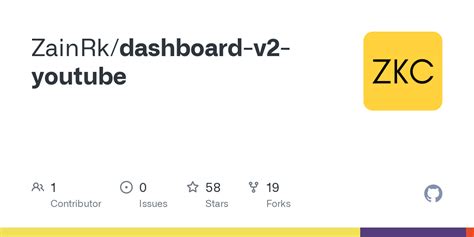 Github Zainrk Dashboard V Youtube