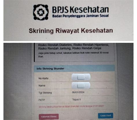 Silahkan Mengisi Skrining Kesehatan Bagi Peserta Bpjs Kesehatan