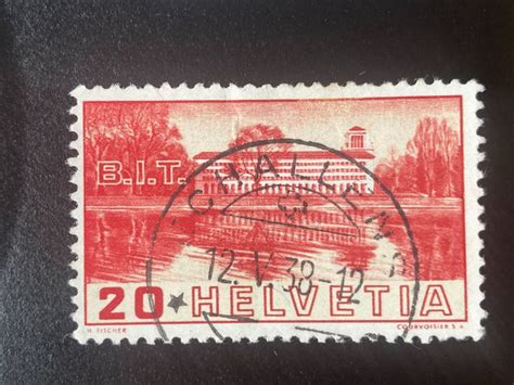 schweiz 1938 bit 20 rp vollstempel echallens 12 v 38 gebraucht in