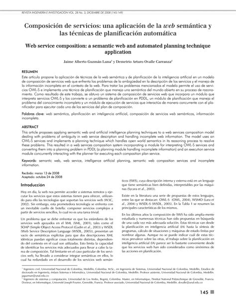 Pdf Web Service Composition A Semantic Web And Automated Planning Technique Application