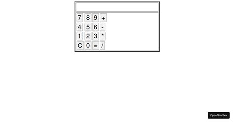 CALC JQuery Codesandbox