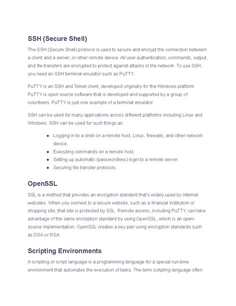 12 6 4 shells and scripting facts ssh secure shell the ssh secure