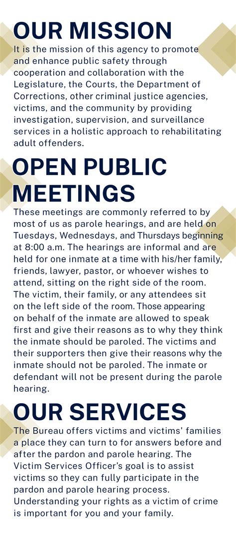 Victim Services Brochure Alabama Bureau Of Pardons And Paroles