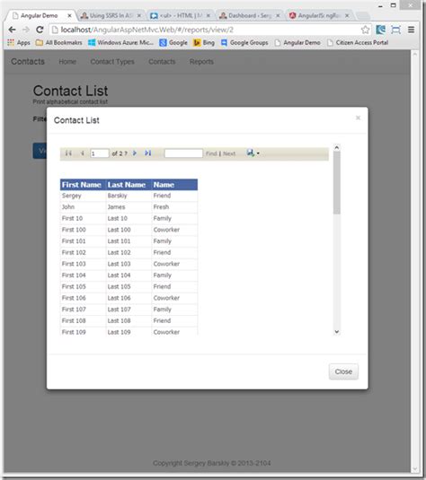 Using Ssrs In Angular Aspnet Mvc Application Sergey Barskiys Blog