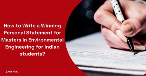How To Write A Winning Personal Statement For Masters In Environmental Engineering For Indian