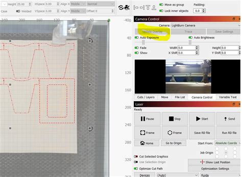 Lightburn Camera Closes After Each Job LightBurn Software Questions