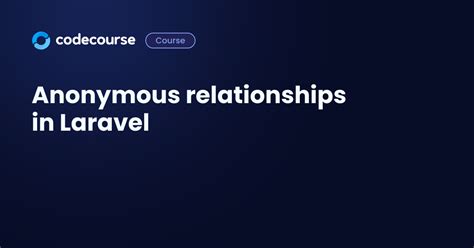 Anonymous Relationships In Laravel