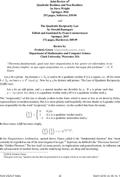 Quadratic Residue Code