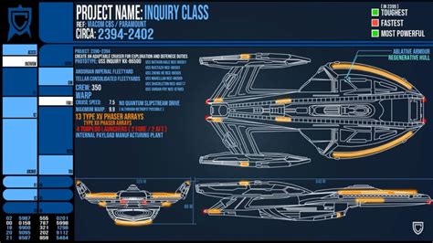 Inquiry Class Star Trek Ships Star Trek Art Star Trek Bridge