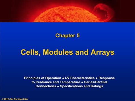 5 Cells Modules And Arrays Ppt