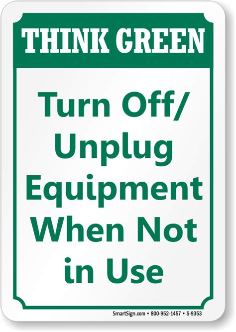 Unplug When Not In Use
