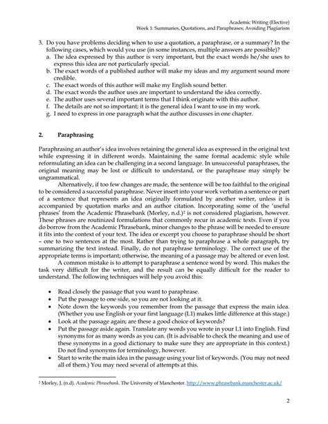 Solution Asynchronous Week 1 Summaries Quotations And Paraphrases