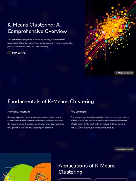 K Means Clustering A Comprehensive Overview Pdf Cluster Analysis Learning