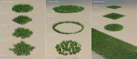 Li Elemental Dynamics Grass Patches Daz 3d
