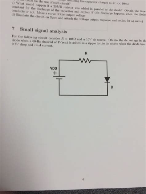 Solved For The Following Circuit Consider Dc Source Obtain Chegg Com