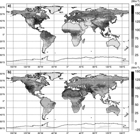 A Average Latent Heat Flux W M 2 And B Average Sensible Heat Download Scientific Diagram