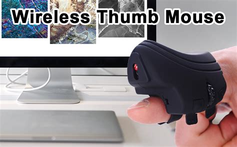 Amazon Com Wireless Bluetooth Rechargeable Ergonomic Mini Finger Mouse Portable Travel