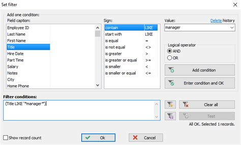 Db Dialogs And Actions Search Sort Filter Export And Print In Delphi