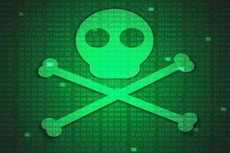 Skull Code Stock Illustration Illustration Of Data Bones 6748171