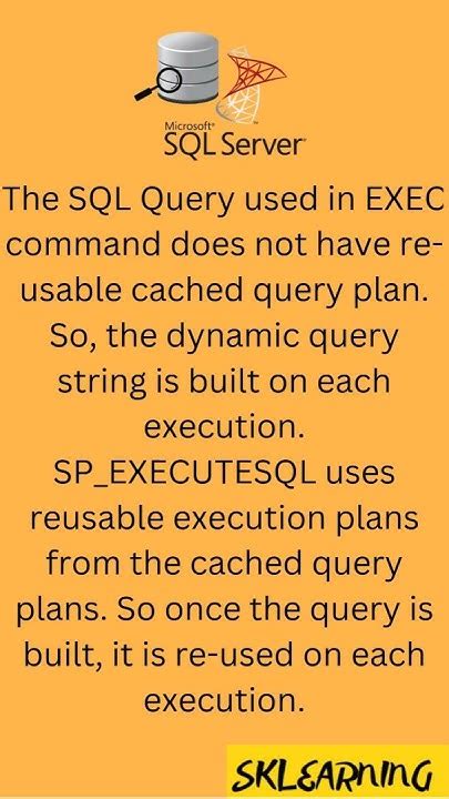 difference between exec and sp executesql in sql server sql interview