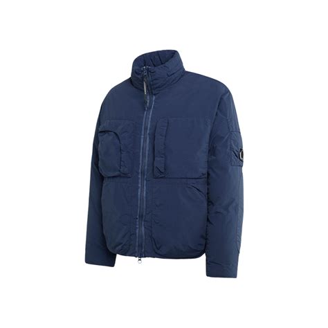 Cp 컴퍼니 플랫 나일론 다운 자켓 피코트 블루 23fw Cp Company Kream