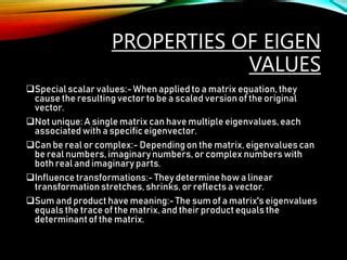 Eigen Values And Eigen Vectors Ppt World PPT