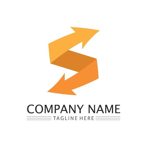 비즈니스 아이콘 및 로고 디자인 벡터 그래픽 프리미엄 벡터