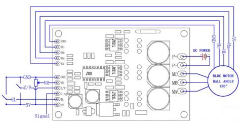 Arduino 24v Fırçasız Dc Motor Sürücü Salonu Etkisi Yüksek Verimli Pwm