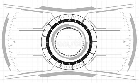 Hud Sci Fi Interface Screen Monochrome View Design Virtual Reality Futuristic Technology Display