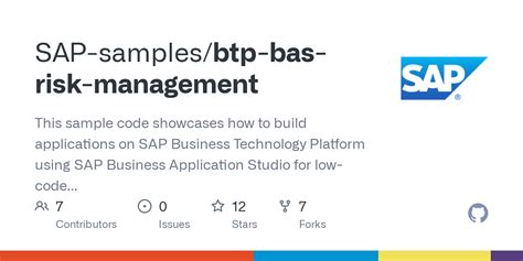 GitHub SAP Samples Btp Bas Risk Management This Sample Code Showcases How To Build