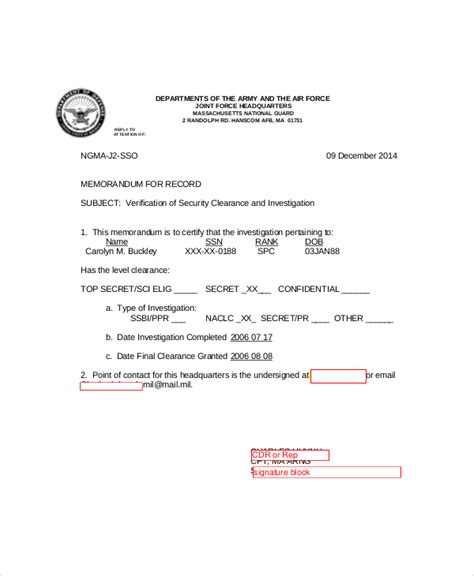 Army Memorandum Template Sample Template