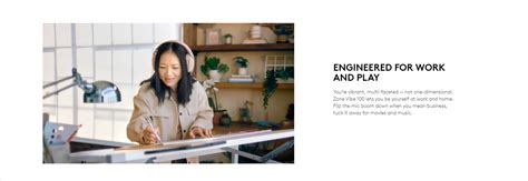 Datablitz Logitech Zone Vibe 100 Wireless Over Ear Headphones