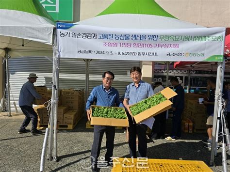 청량농협 농가일손경감과 우수농산물 생산을 위한 배추육묘지원울주신문