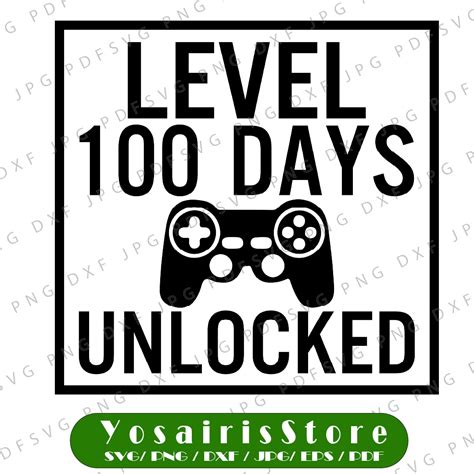 level 100 days unlocked svg 100th day of school cut file v inspire
