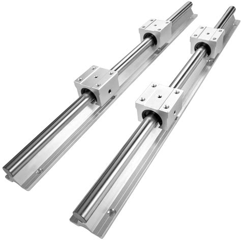 VEVOR Miniature Rail Lineaire Guide CNC SBR16 300mm Rails Et Roulements