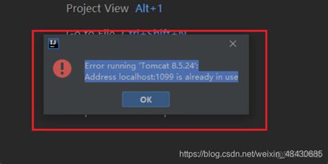 端口占用 结束进程 端口 Tomcat Error Running ‘tomcat 8524‘ Address Localhost1099 Is Already In Use