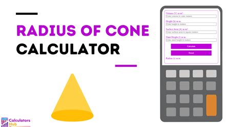 Radius Of Cone Calculator Online