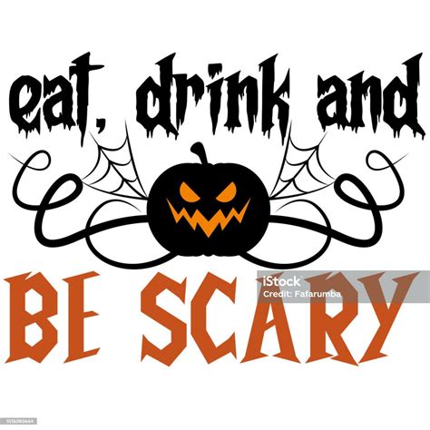 할로윈 서예 레터링 슬로건은 전단지와 인쇄 디자인을 위한 할로윈에 관한 것입니다 배너 포스터 인사말 엽서용 템플릿입니다 10월에 대한 스톡 벡터 아트 및 기타 이미지