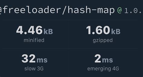 Freeloaderhash Map Bundlephobia