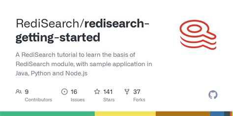 GitHub RediSearch Redisearch Getting Started A RediSearch Tutorial