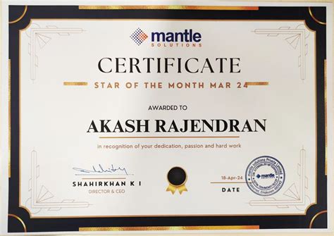 Akash Rajendran On Linkedin Star Sarathmohan