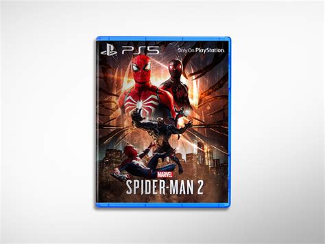 Marvel Spider Man 2 Custom Ps5 Cover N3 Game Cover Custom Ps4 Case