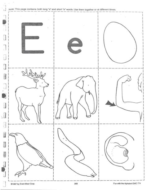Long And Short E Coloring Page Color Short E Color Worksheets